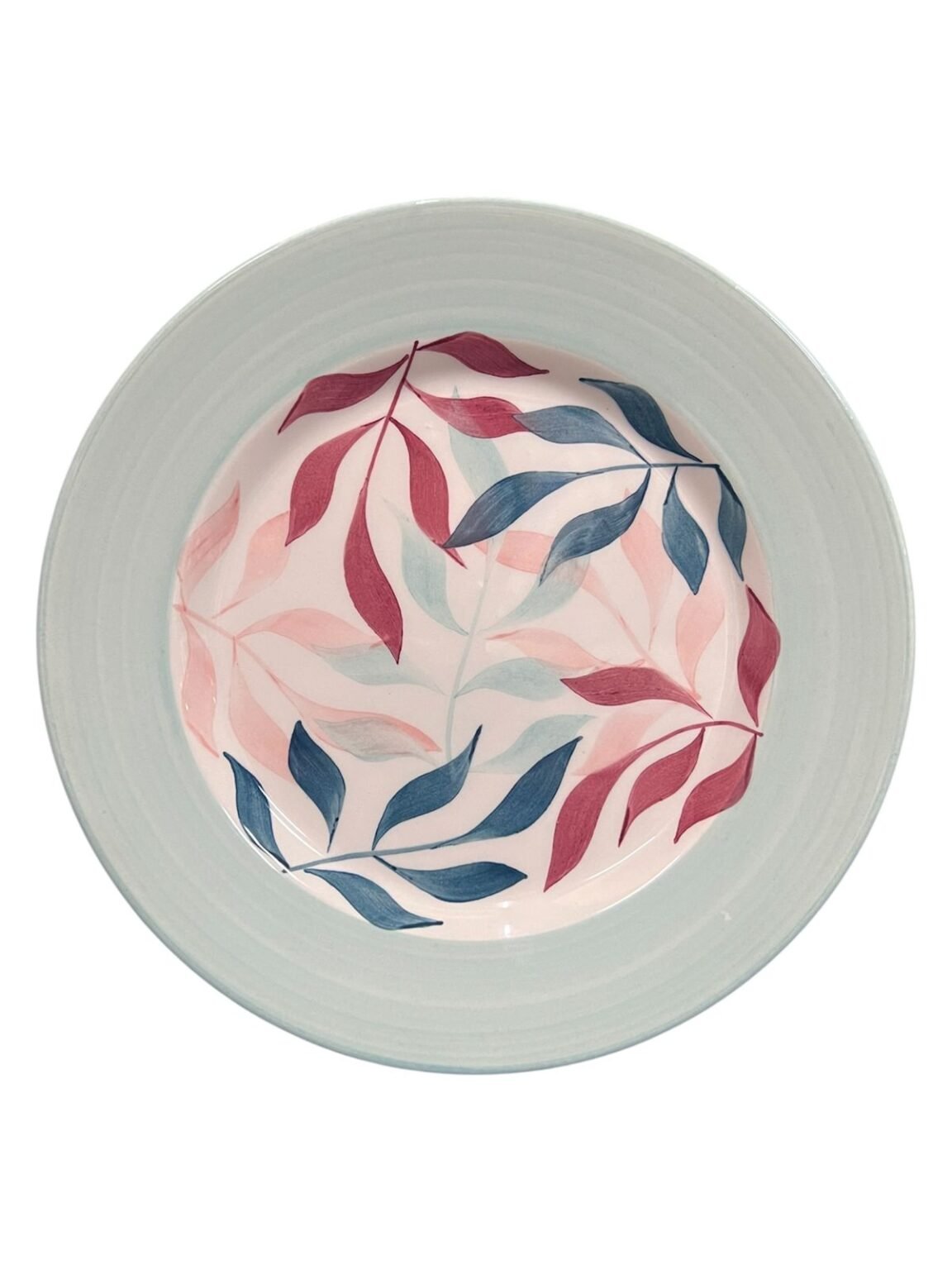 Plato Tortero de 21 cm Flor Del Mar Pavo Turquesa – cameliaceramica.com